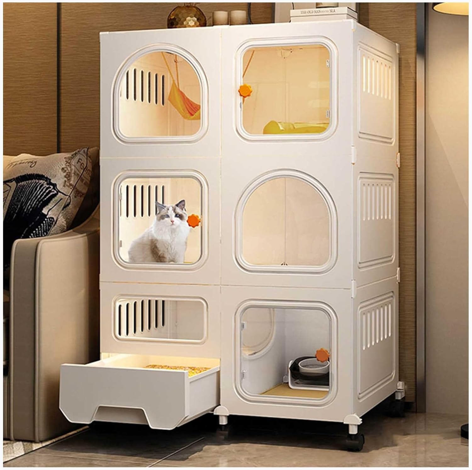 Amazon.com : Cat Cages Indoor Large,Cat Playpen Small Animal House Cat ...