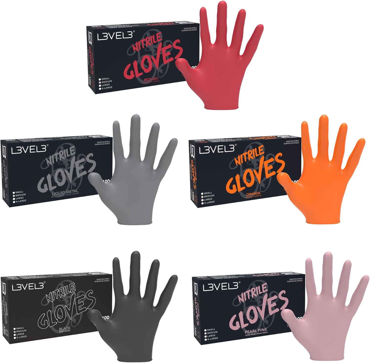 L3 Level 3 Nitrile Gloves - Professional Heavy Duty Disposable Gloves ...