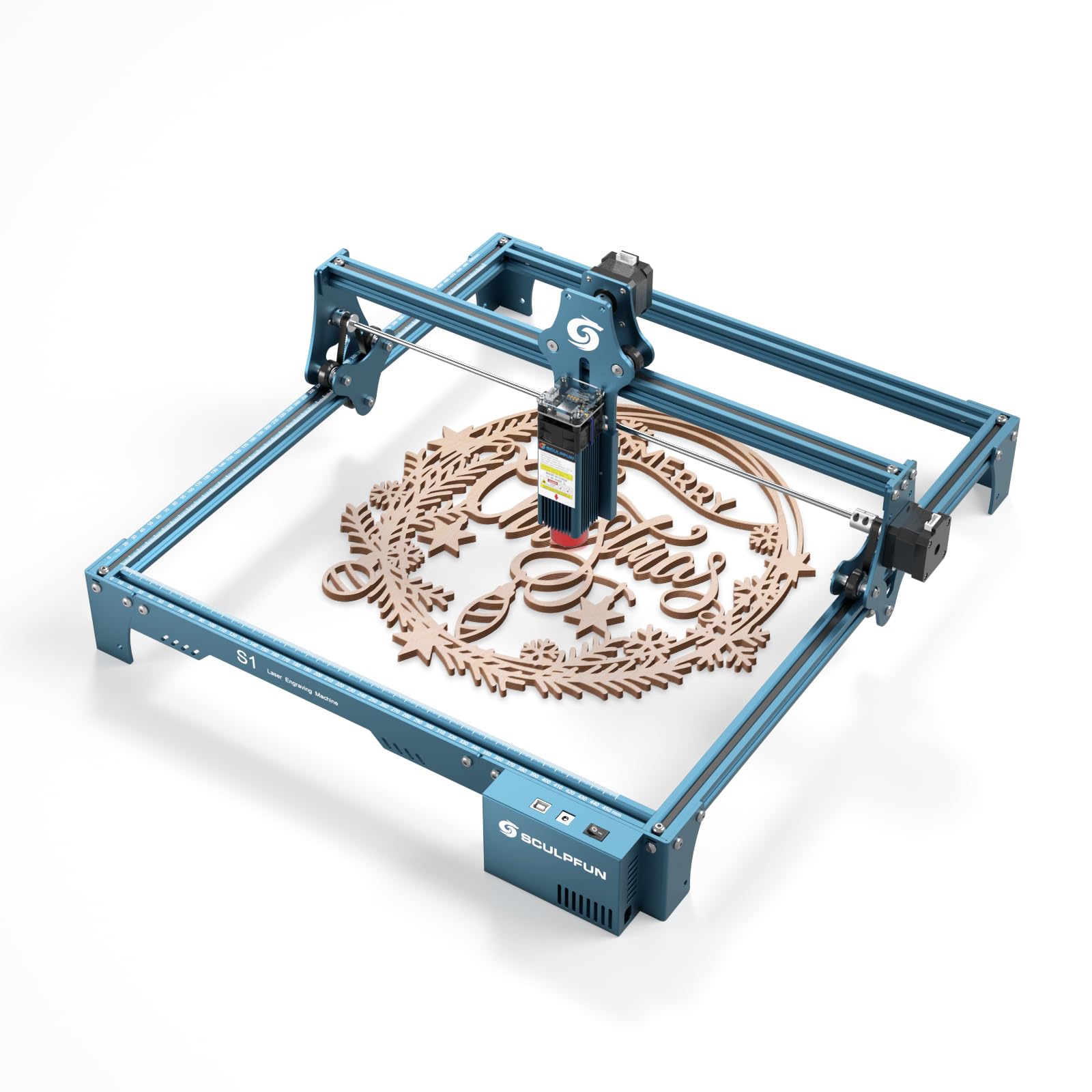 SCULPFUN S1 La-ser Engraver, 5W Desktop Engraving Machine, Deep Cutting ...