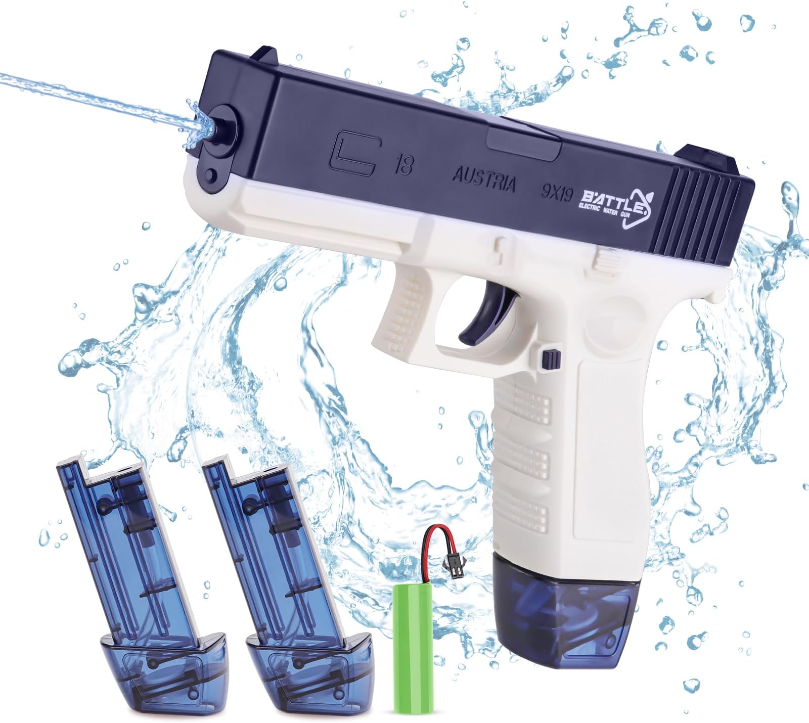 NEXBOX Electric Water Gun for Kids Age 4-8 8-12, One-Button Automatic ...