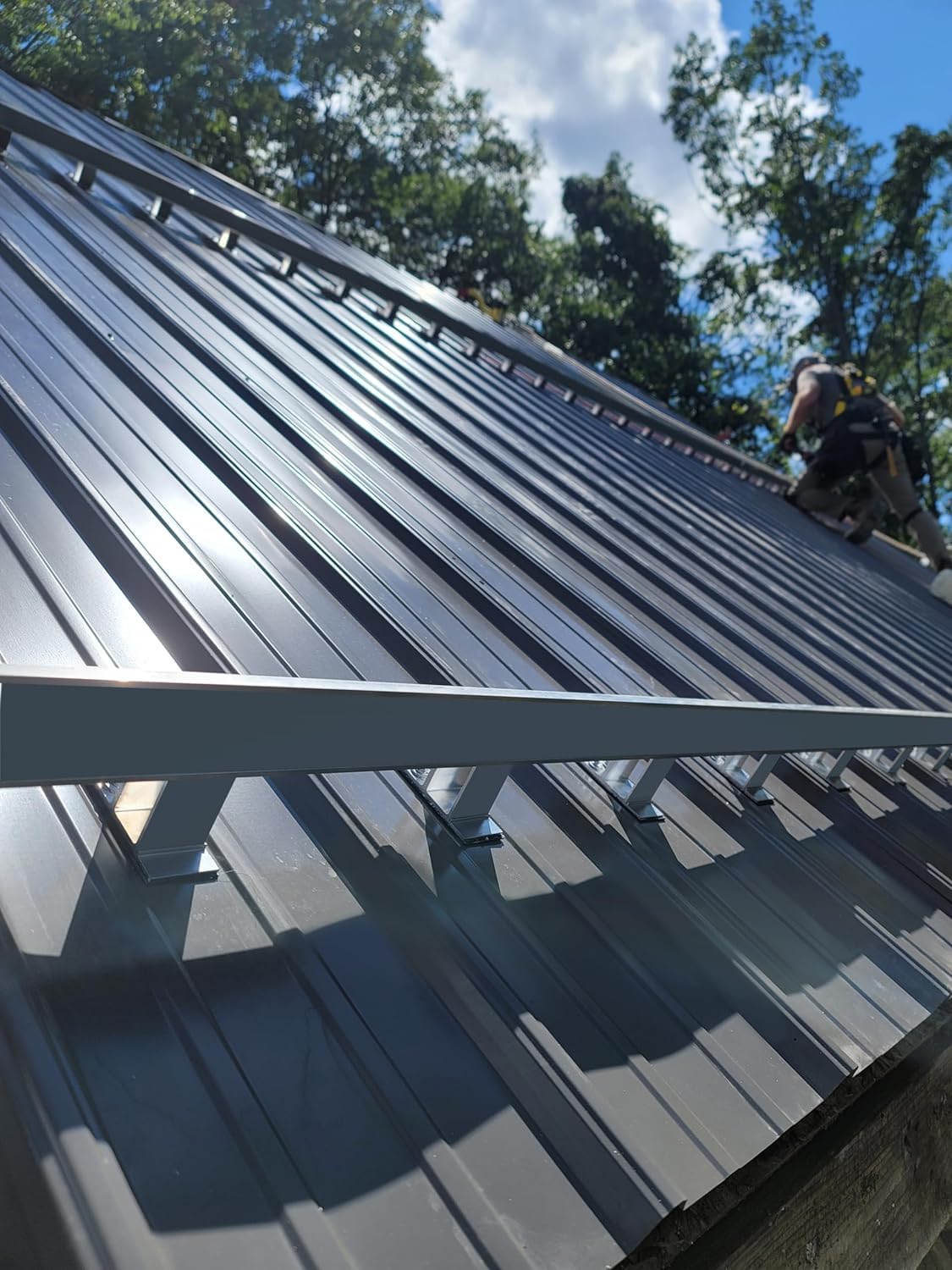 Standing Seam Snow Jacks How To Install Metal Roofing (Step By Step