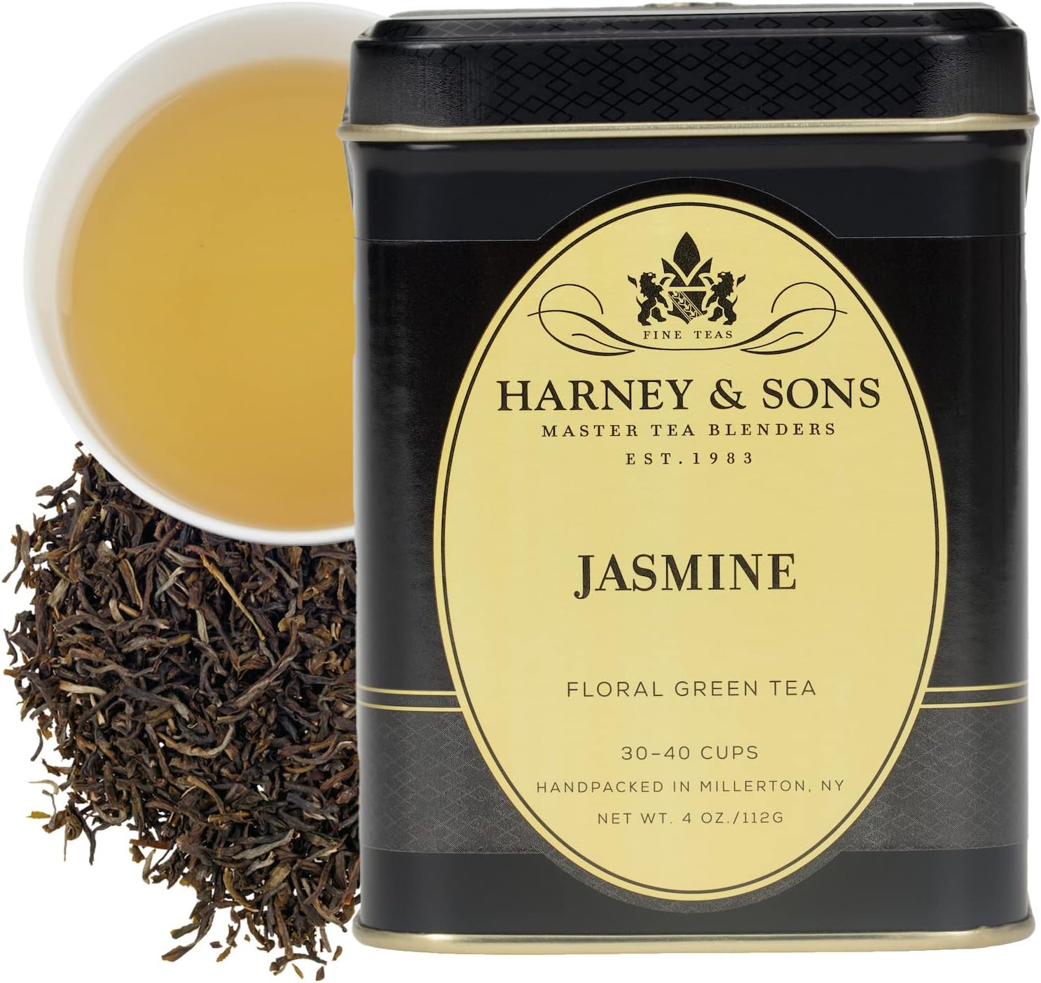 Amazon.com : Harney & Sons Jasmine, Loose tea in 4 Ounce tin : Grocery ...