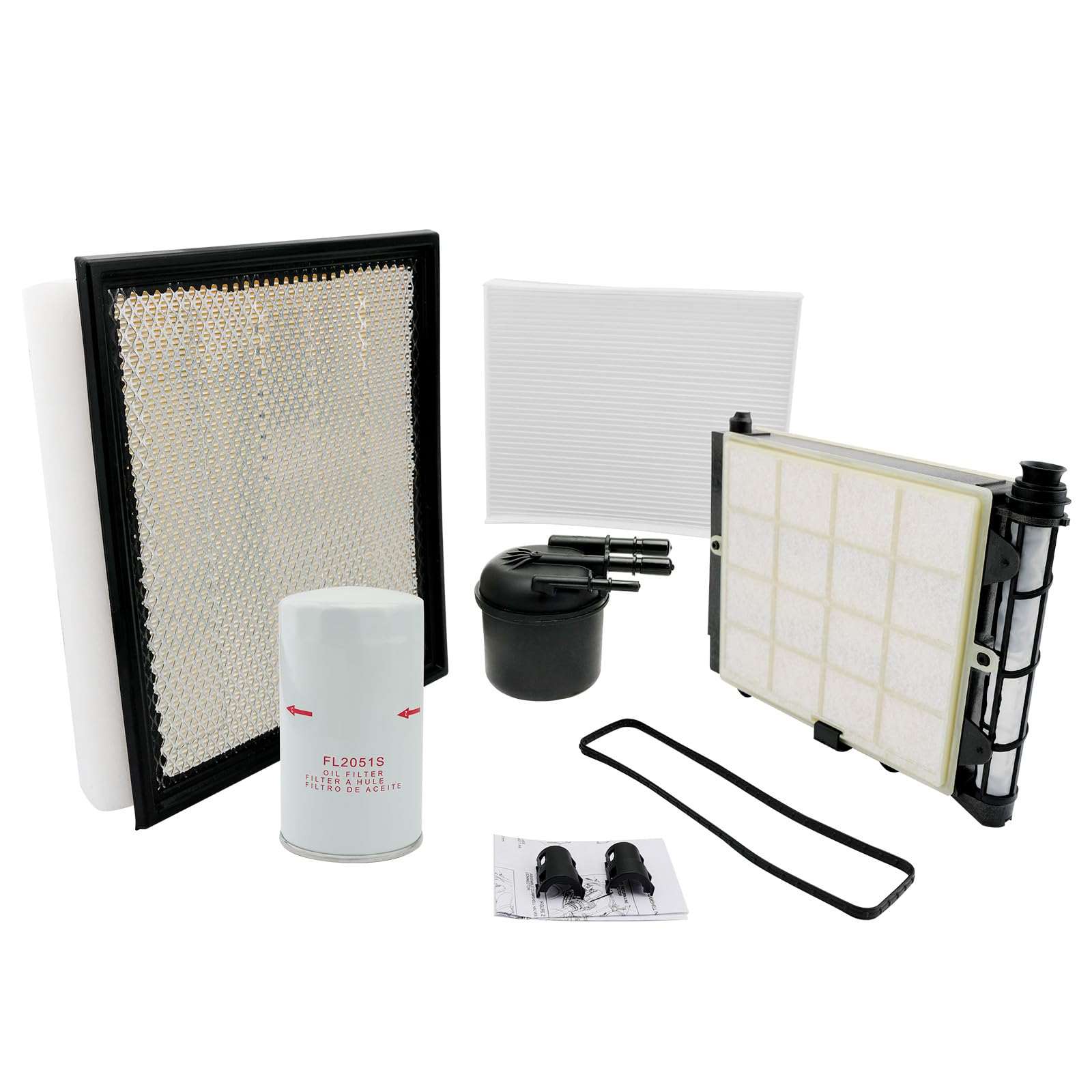 Snapklik.com : 6.7L Diesel Filter Kit, FD-4624 Fuel Filter, FA2031 ...