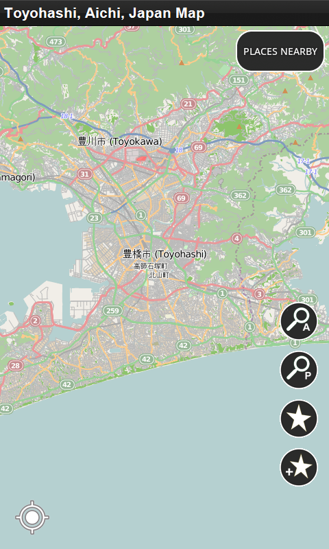 Toyohashi, Aichi, Japan - Offline Map - App on Amazon Appstore
