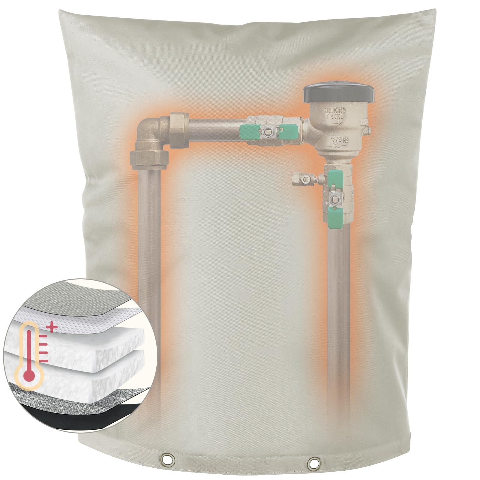 Angooni Upgraded 16"W x 20"H Backflow Preventer Cover Aluminum Foil (5 ...