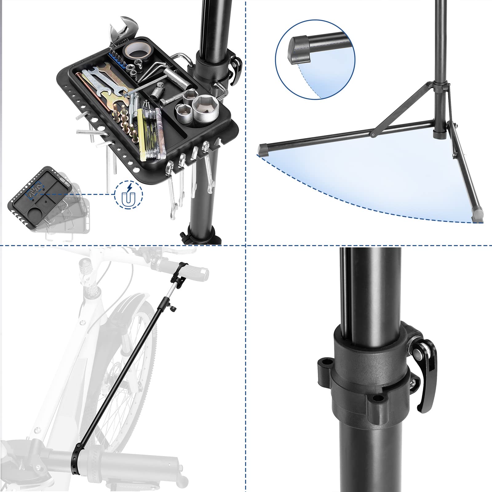 Buy Monzana Bicycle Assembly Stand Foldable 50kg 110lbs Quick Release ...