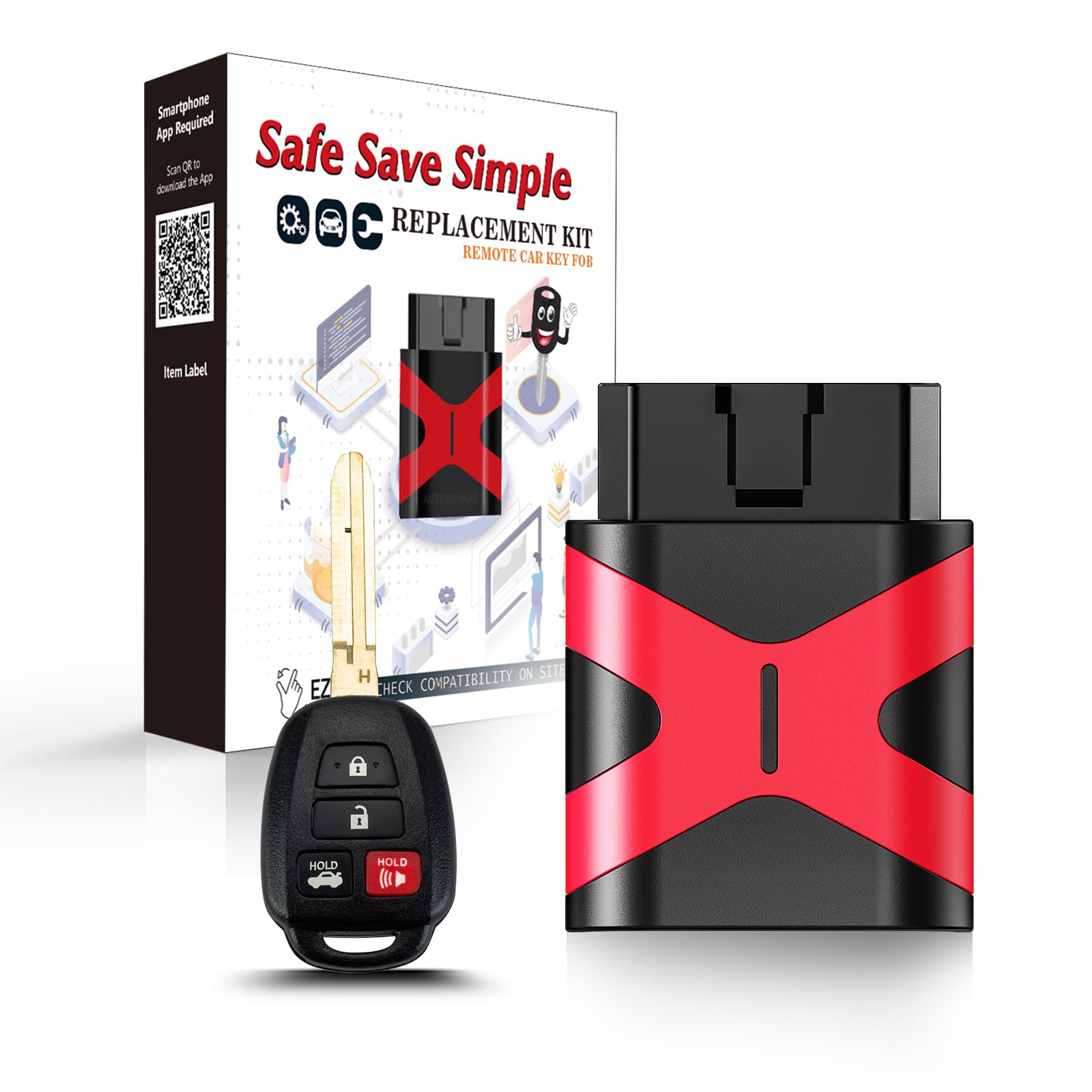 Amazon.com: Auto Key Max DIY Programmer Tool ，Programmable Keyfob ...