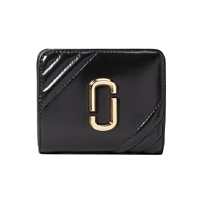 Marc Jacobs The Glam Shot Mini Compact Wallet Black One Size