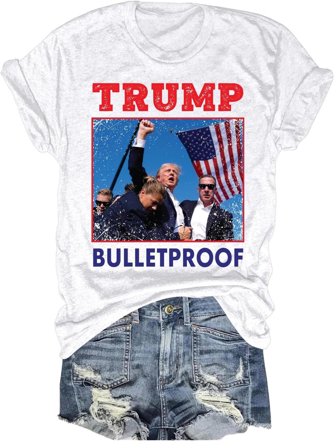 Graphic Tees for Women Never Surrender President Election Politic ...