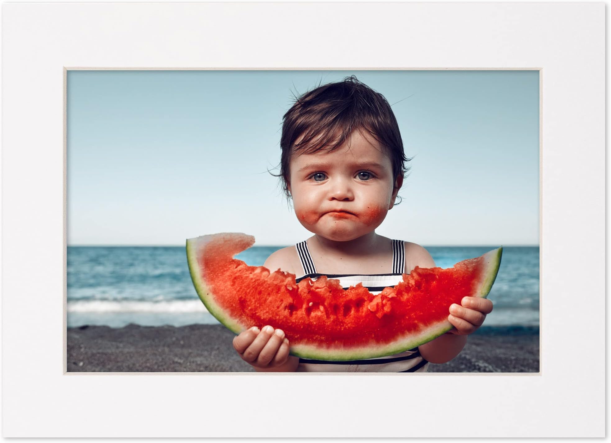 Amazon.com - 11x17 Mat for 16x20 Frame - White Mat 11x17 Photo Matte to ...