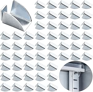 Amazon.com: Akamino 100 Pcs Heavy Duty Shelf Clip Bracket for Garage ...