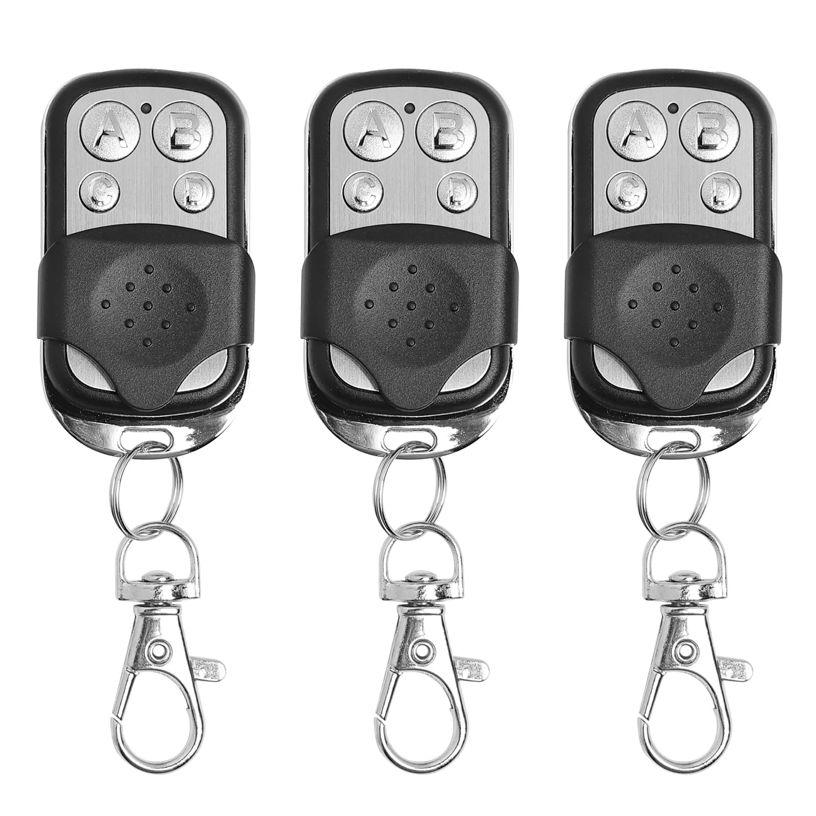 3 Pieces Universal Garage Door Opener Remote 433.92 MHz Fixed Code ...