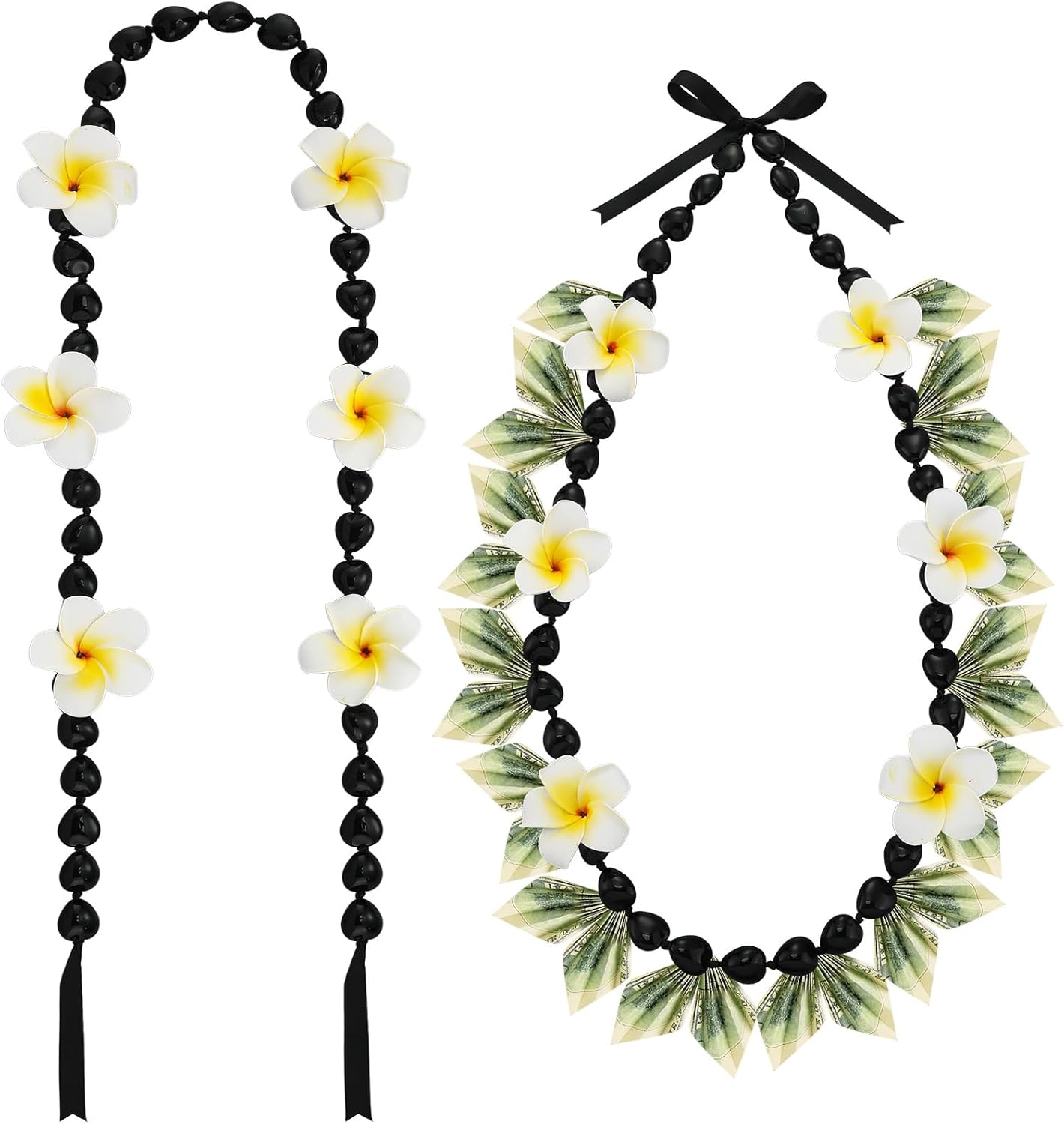 Amazon.com: Suncalla Hawaiian Graduation Kukui Nut Money Lei 48 Inch 3D ...