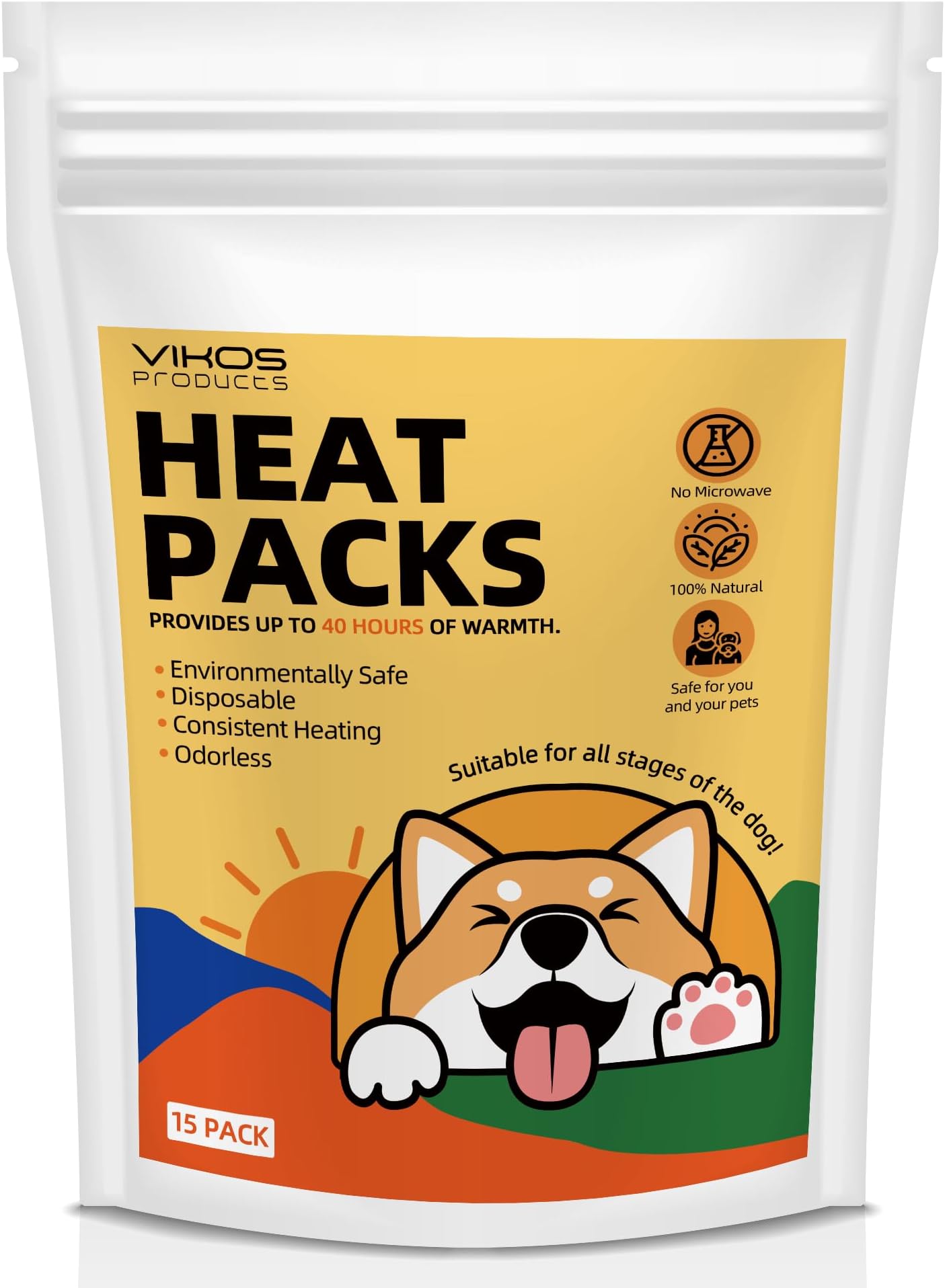 Amazon.com : VIKOS Products (15-Pack Upgraded Heat Packs for Newborn ...