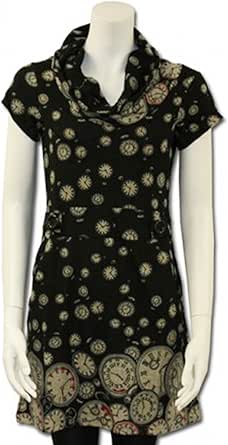 Purplish London Stunning Women's Knitted Tunic/Dress with Clock Design ...