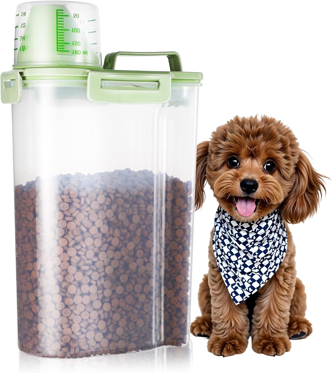 Amazon.com: YBEATY Dog Cat Storage Container Dispenser Pet Foods ...