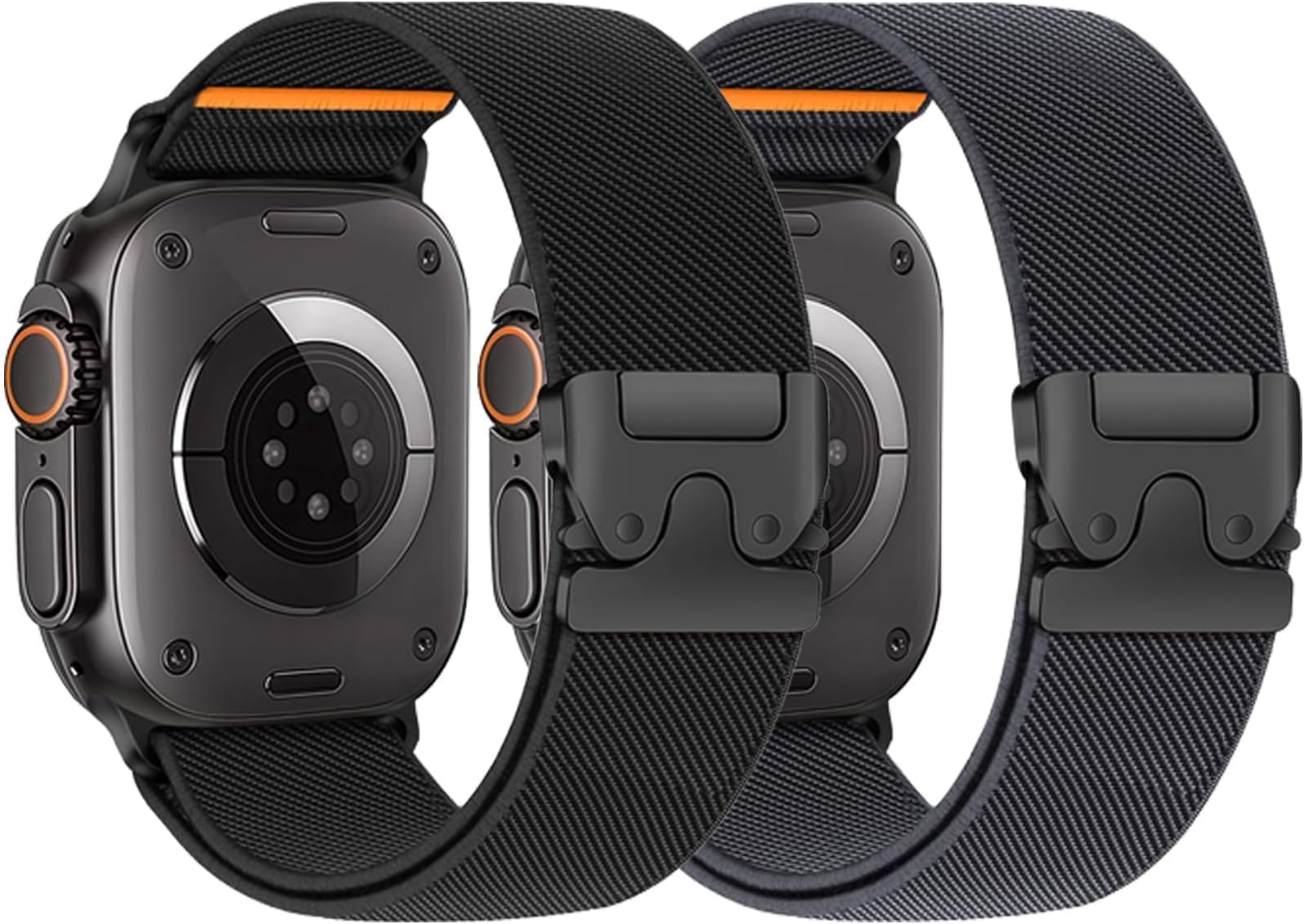 2 Pack Stretchy Straps for Apple Watch Ultra/2 Strap 49mm 46mm 45mm ...