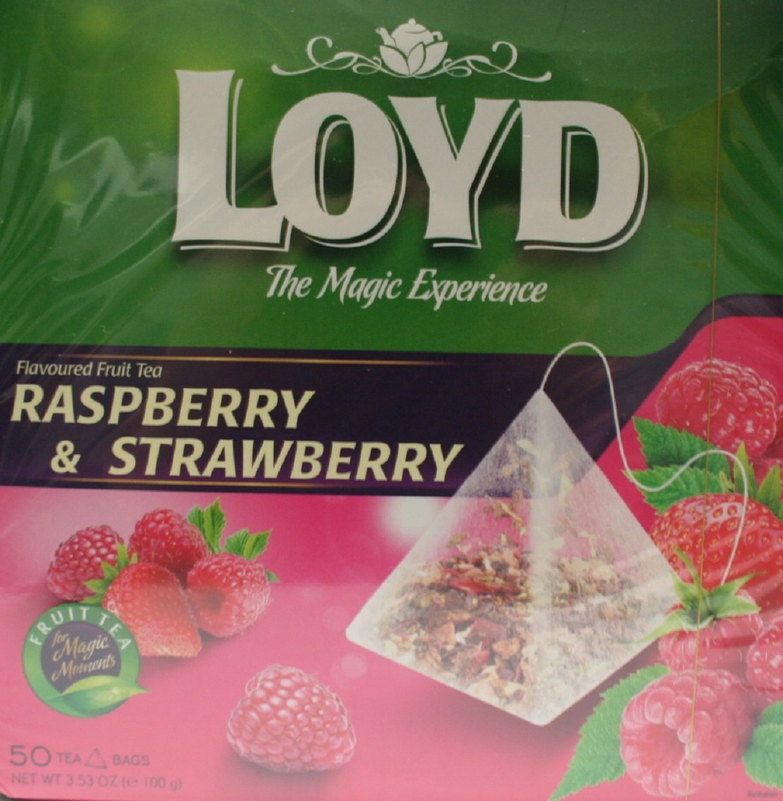 Amazon.com : LOYD Raspberry & Strawberry Flavoured Fruit Tea, 50 Tea ...