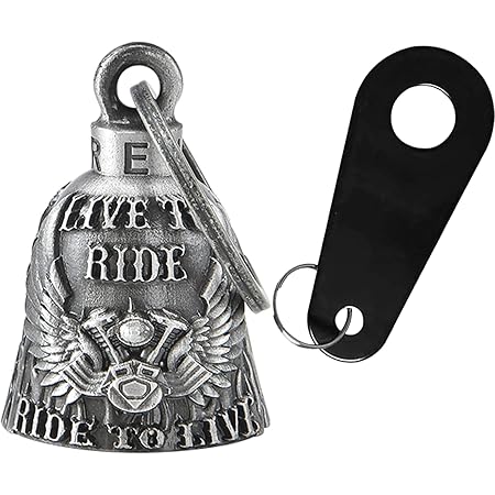 Amazon.com: Motorcycle Angel Motorcycle Biker Bell Accessory or Key ...