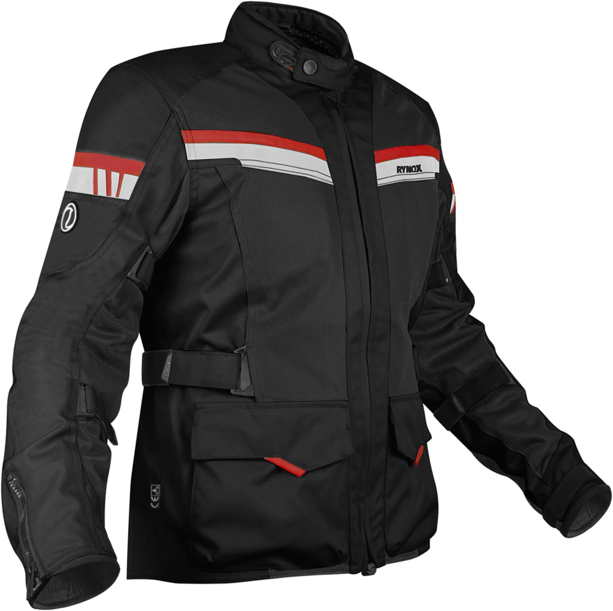 Rynox Stealth Air Pro Jacket | Mesh Motorcycle Touring Jacket With ...