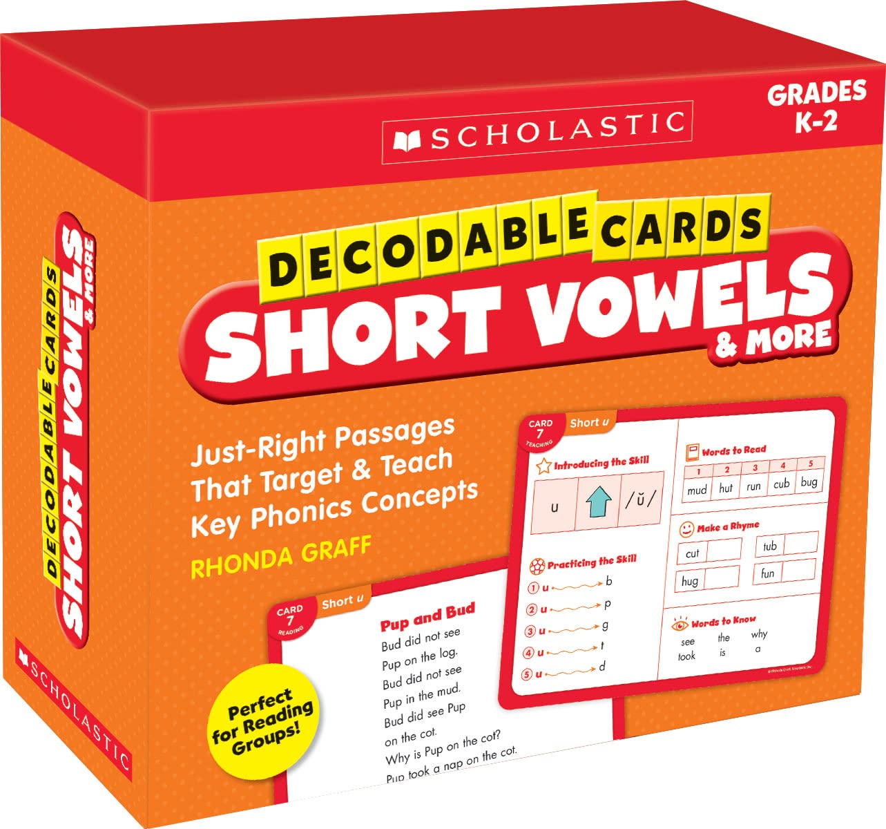 Decodable Cards: Short Vowels & More : Graff, Rhonda: Amazon.ca: Office ...
