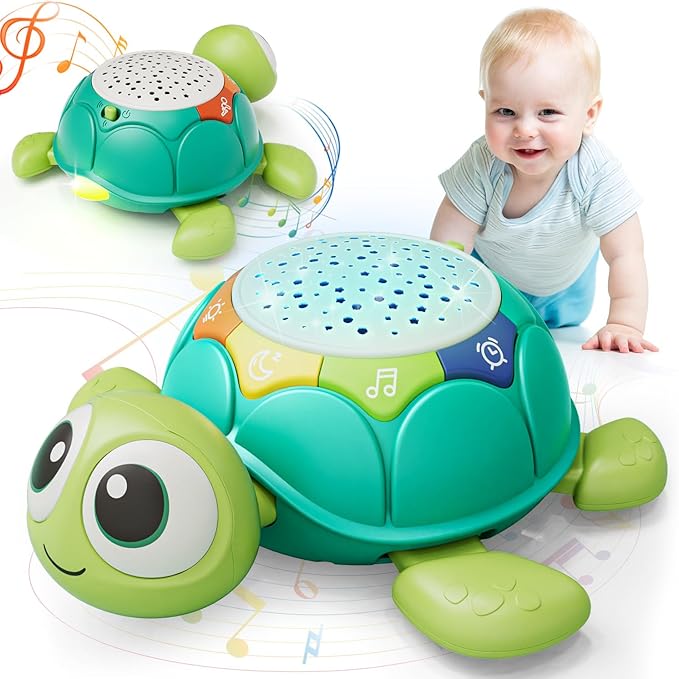 Amazon.com: Baby Toys 6 to 12 Months, Turtle Baby Crawling Toys with ...