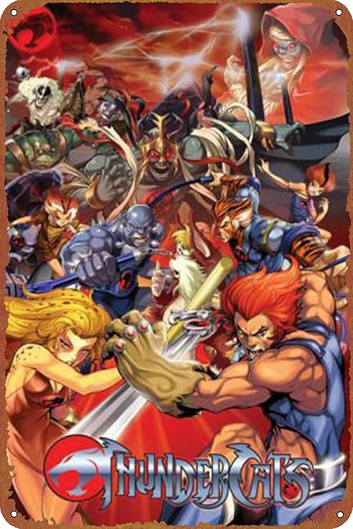 Amazon.com : Thundercats Movie Poster Metal Tin Logo Vintage Vintage ...