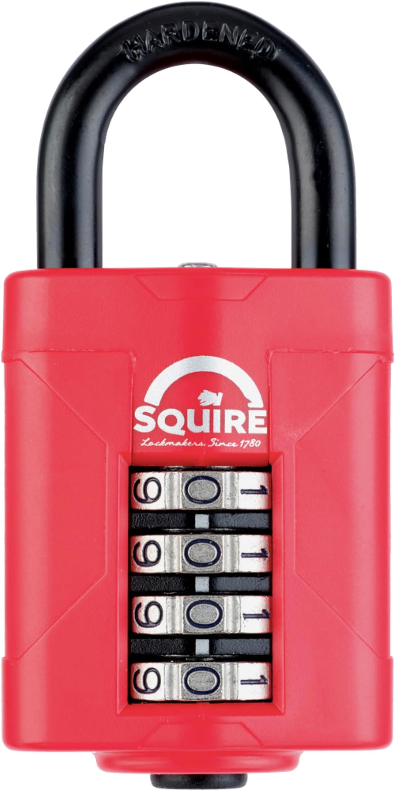 Squire Heavy Duty Padlock (CP50RED) - Toughest Steel Shackle - 4 Wheel ...