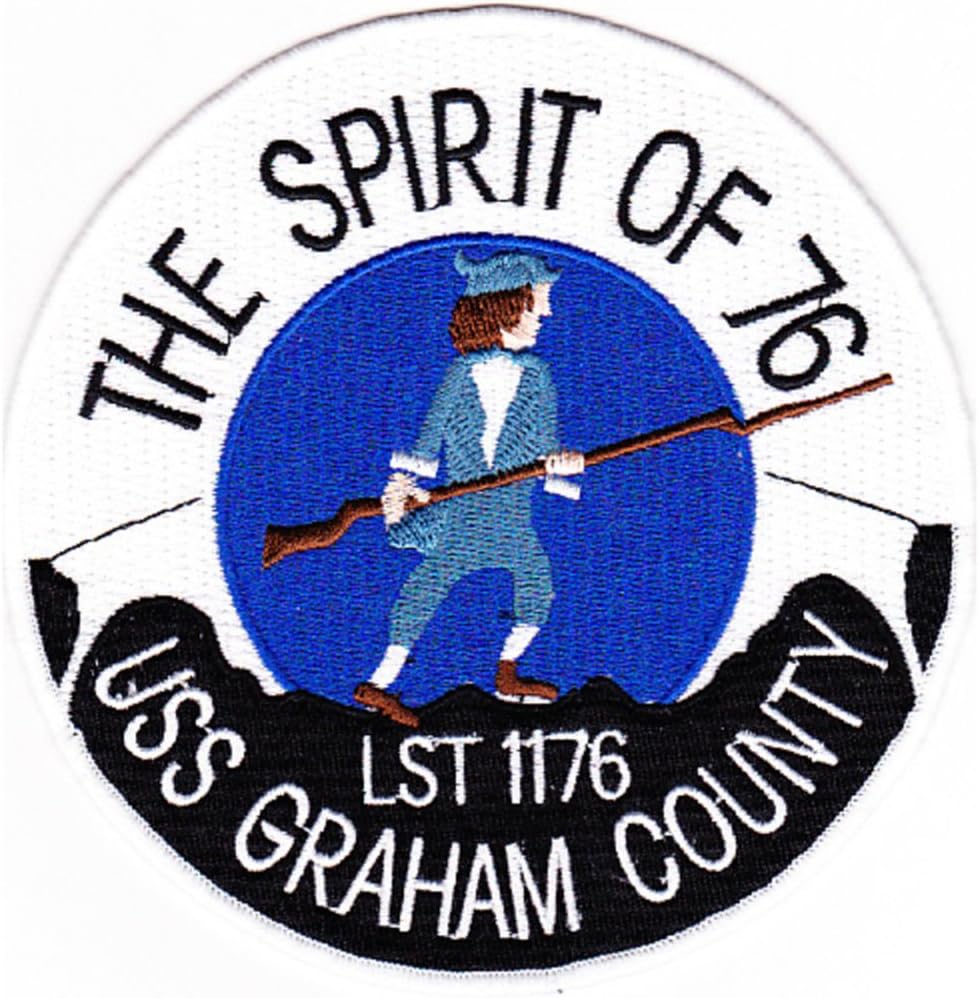 Amazon.com: USS Graham County LST-1176 Tank Landing Ship Patch ...