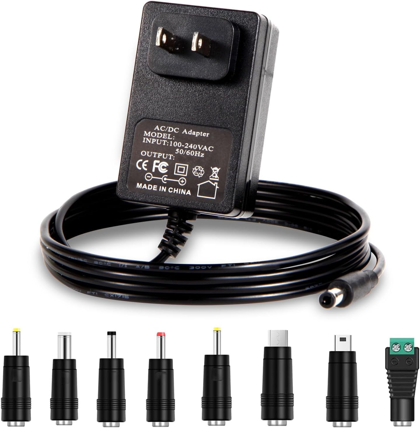 Amazon.com: 6V Power Supply AC Adapter DC 6Volt Power Adapter Charger DC in 6V Power Cord with 8 ...