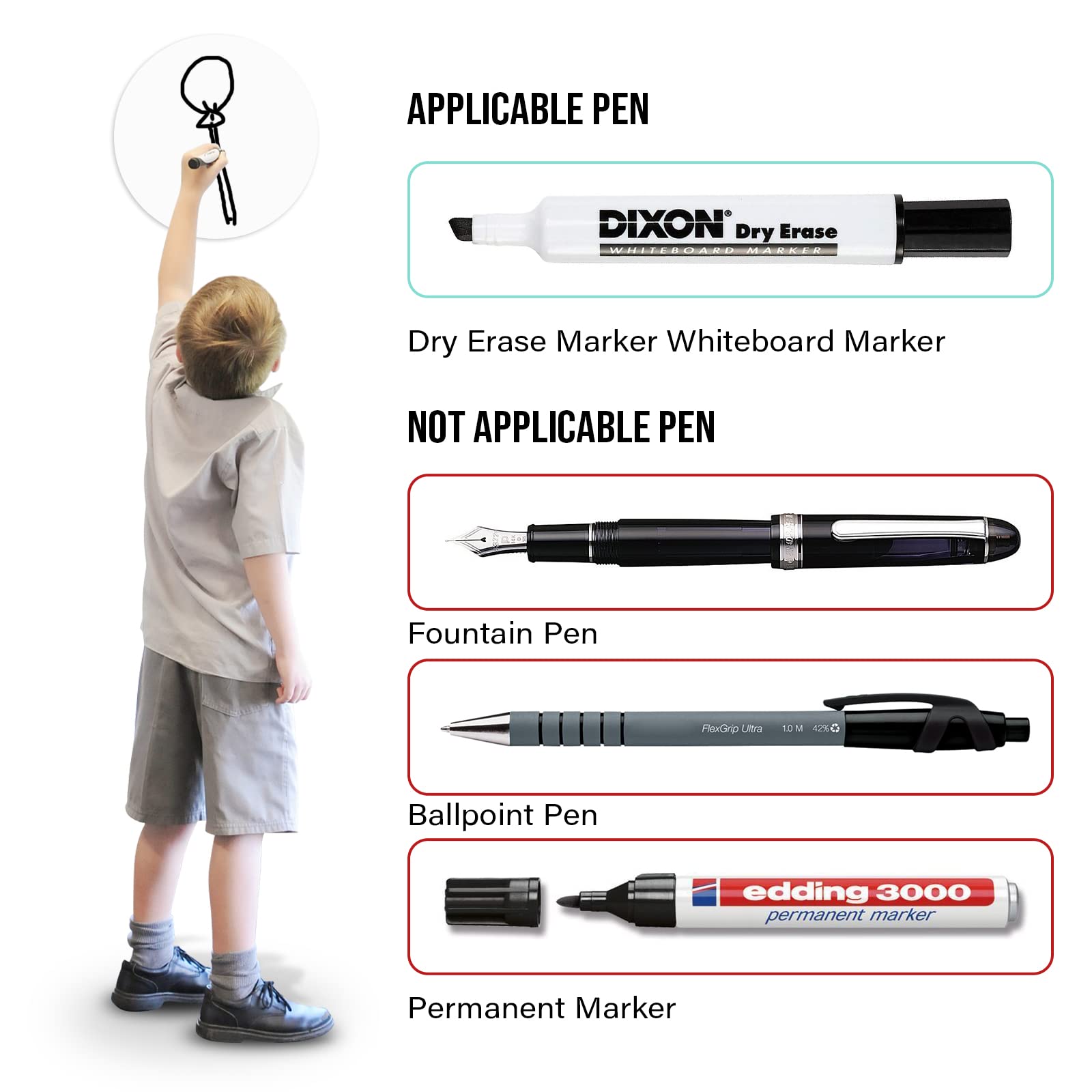 Snapklik.com : White Dry Erase Dots Circles, 24 Pack Removable Dry ...