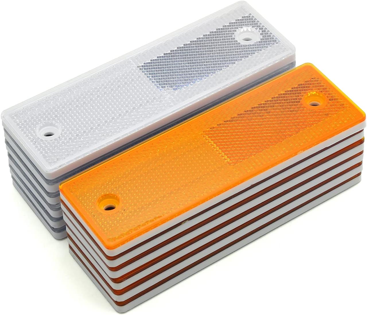 Amazon.com: MFC PRO 6" Rectangular Stick-on/Screw Mount Reflectors (Kit ...