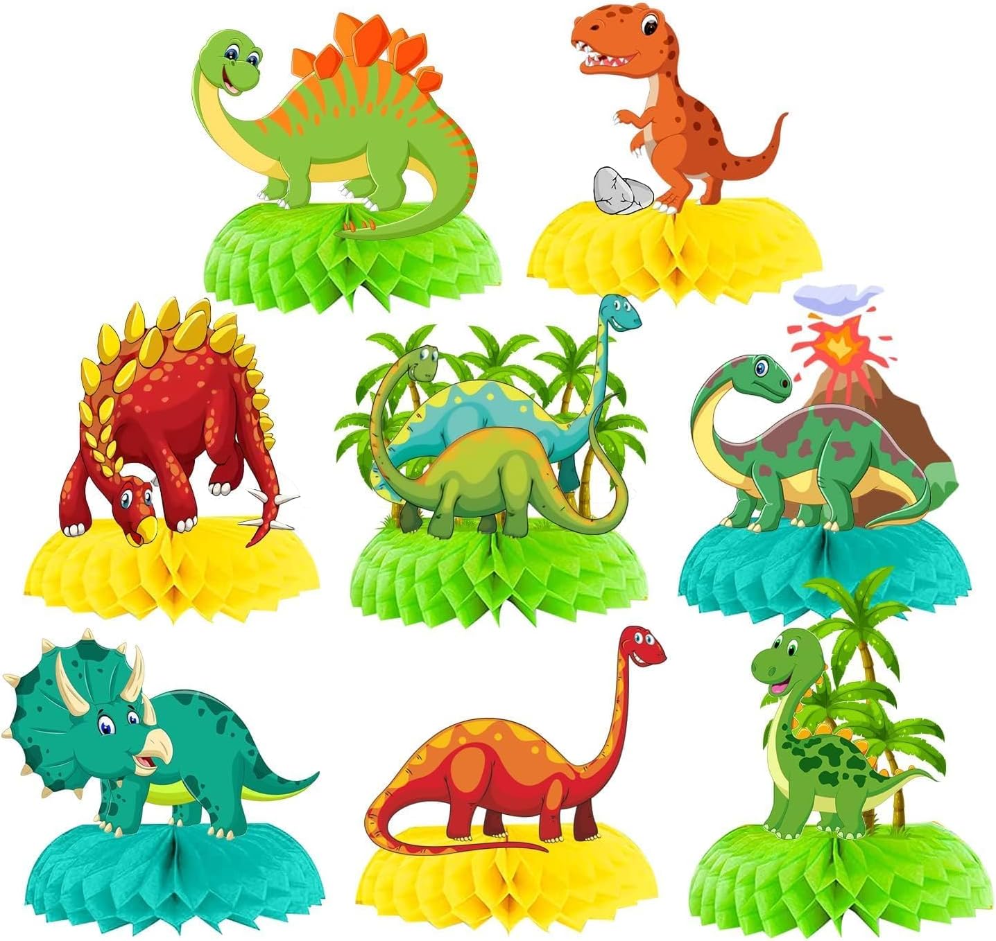 Amazon.com: Jamonxi Dinosaur Birthday Party Decorations for 1 2 3 4 5 ...
