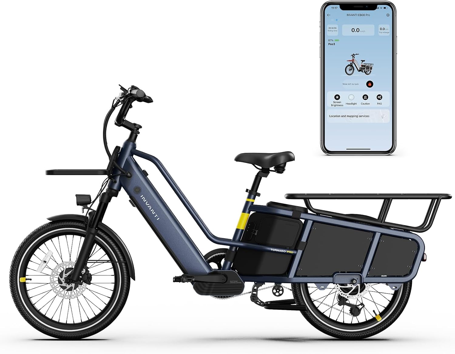 Amazon.com : INVANTI Electric Bike with APP/GPS/Anti-Theft, 1500W Peak ...