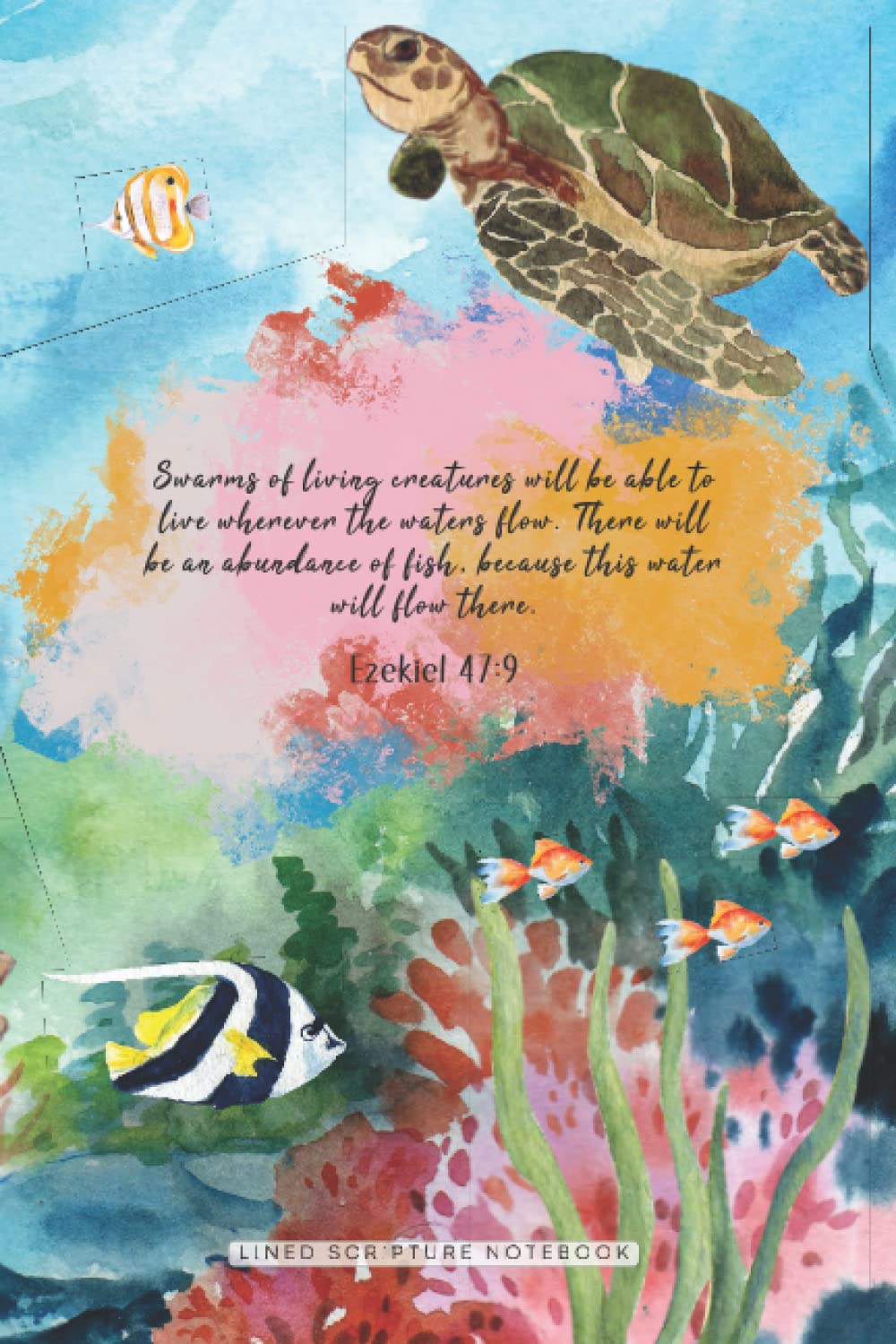 Lined Scripture Notebook - Swarms of living creatures will be able to ...