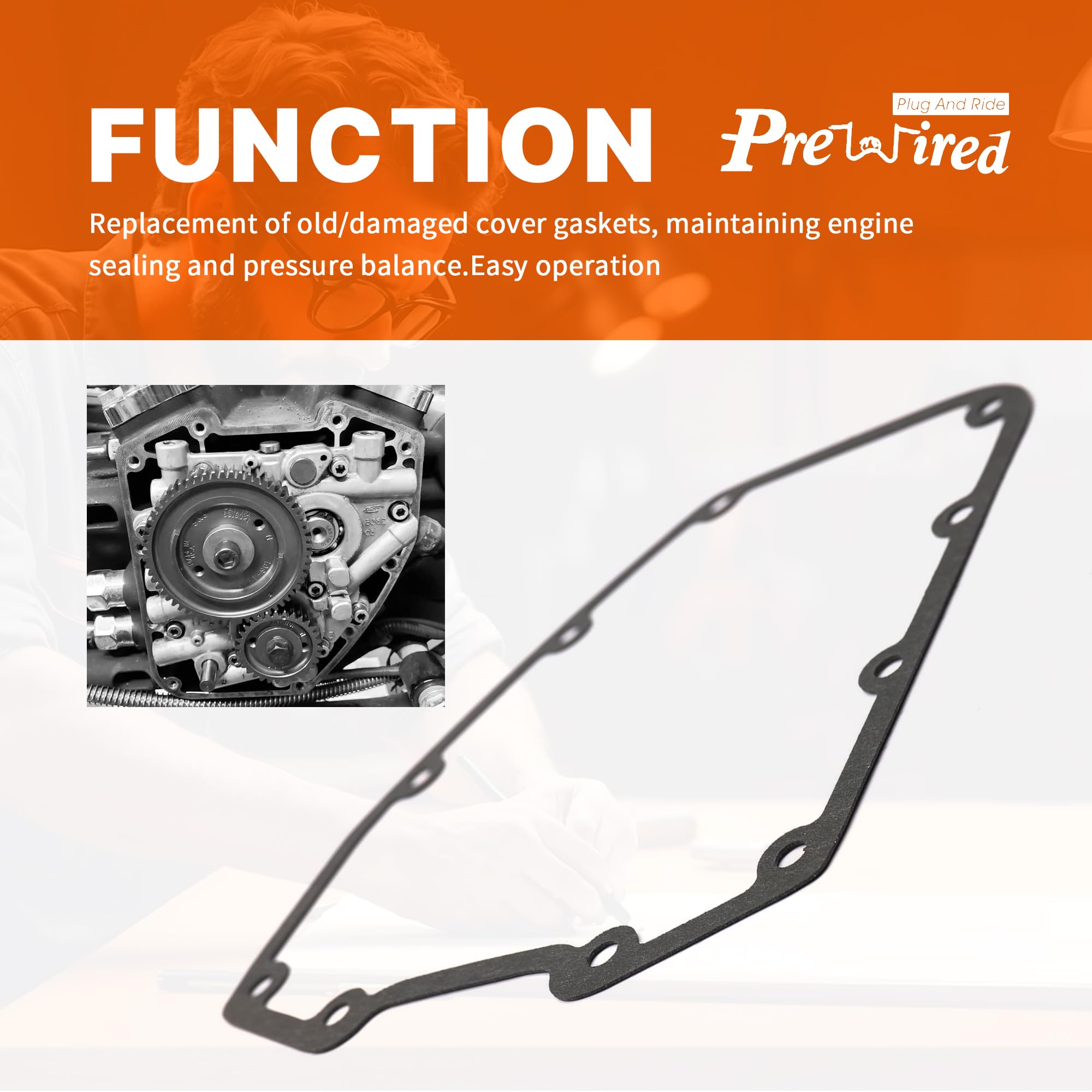 Snapklik.com : Prewired Engine Gaskets Kit For Harley Twin Cam Softail ...