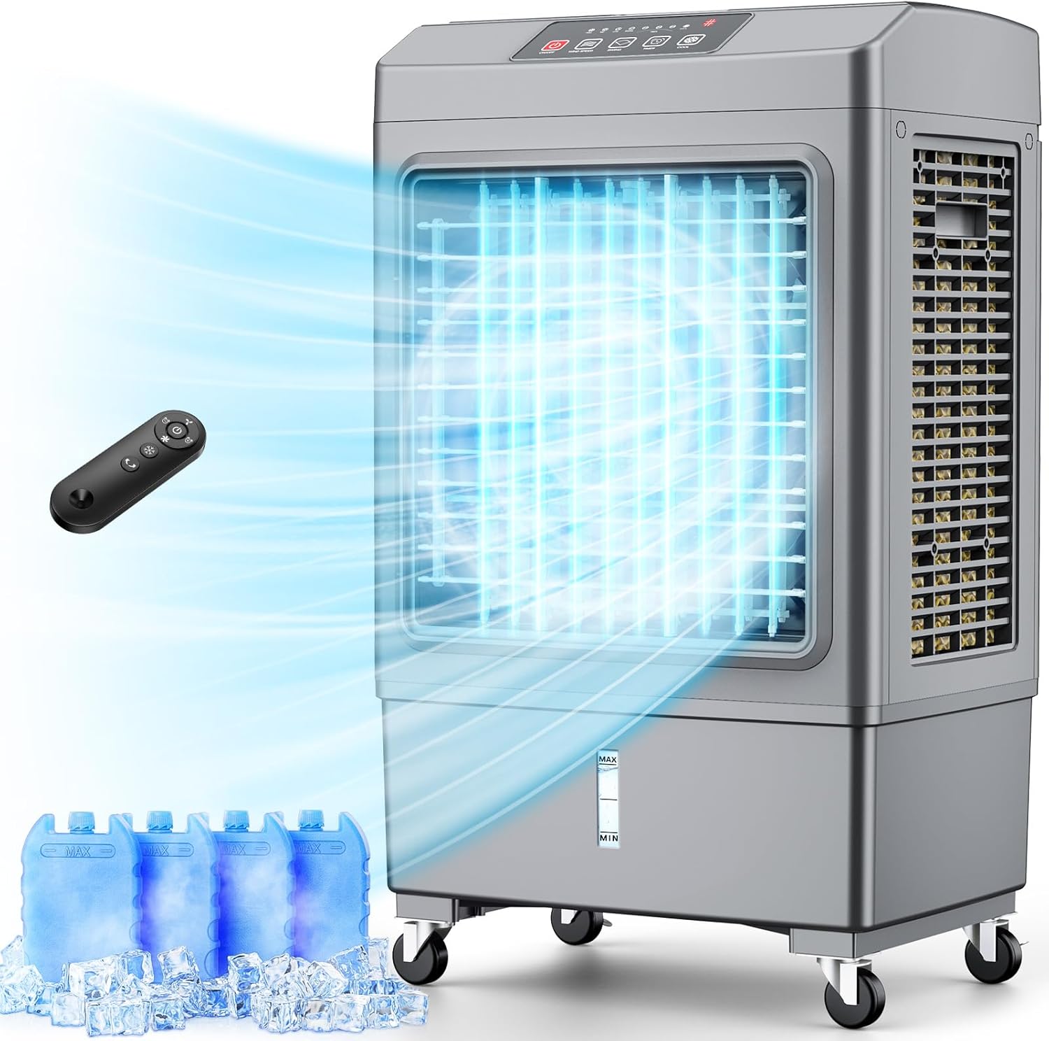 Amazon.com: BALKO Evaporative Air Cooler, 2100CFM Windowless Air ...