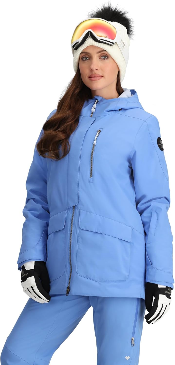 Amazon.com: Obermeyer Womens First Tracks Jacket Mosaic Blue 2 ...