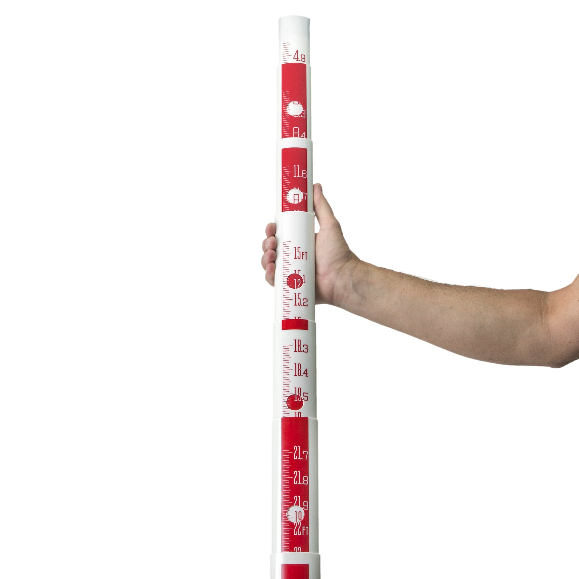 Snapklik.com : AdirPro Surveyors Oval Shaped Fiberglass Leveling Rod 25 ...