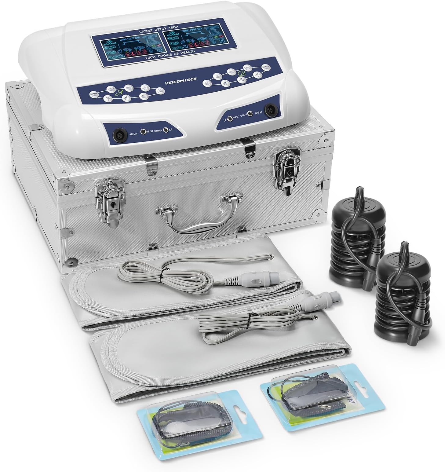 Amazon.com: veicomtech Dual Ionic Foot Bath Detox Machine, Ion Foot ...