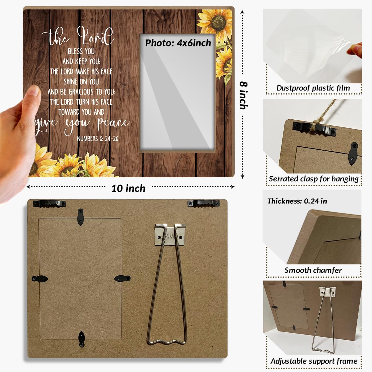 Snapklik.com : Religious Wall Decor Wooden Picture Frames Family Photo ...
