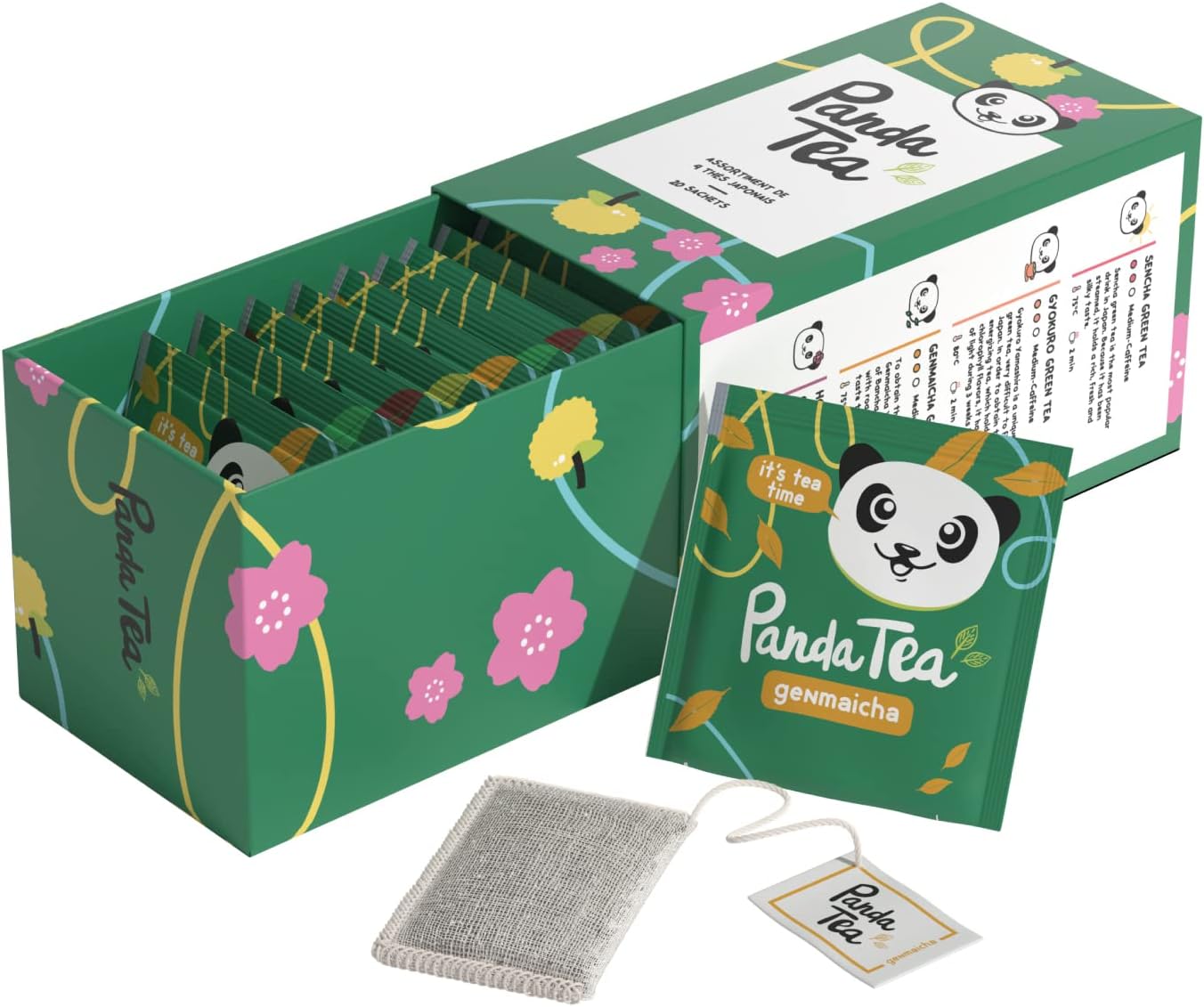 Panda Tea Coffret Spécial Sélection Thé Vert | Coffret Spécial ...