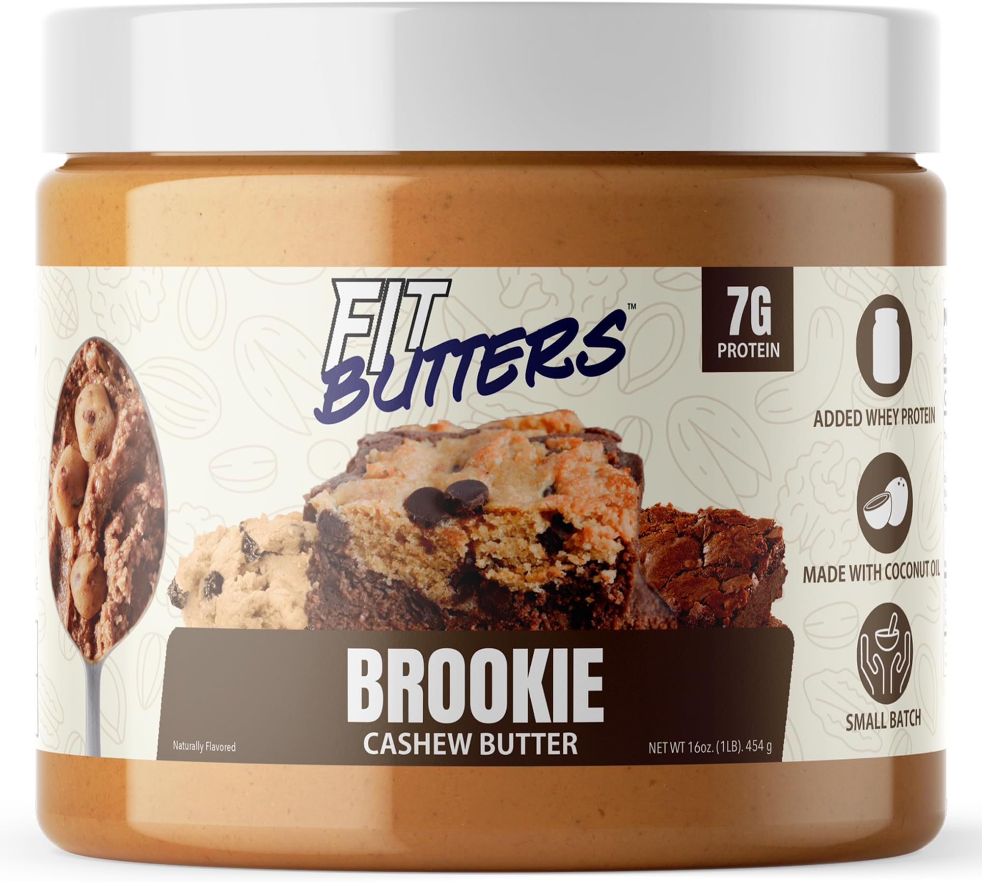 Amazon.com : FIt Butters Brookie Cashew Butter : Grocery & Gourmet Food