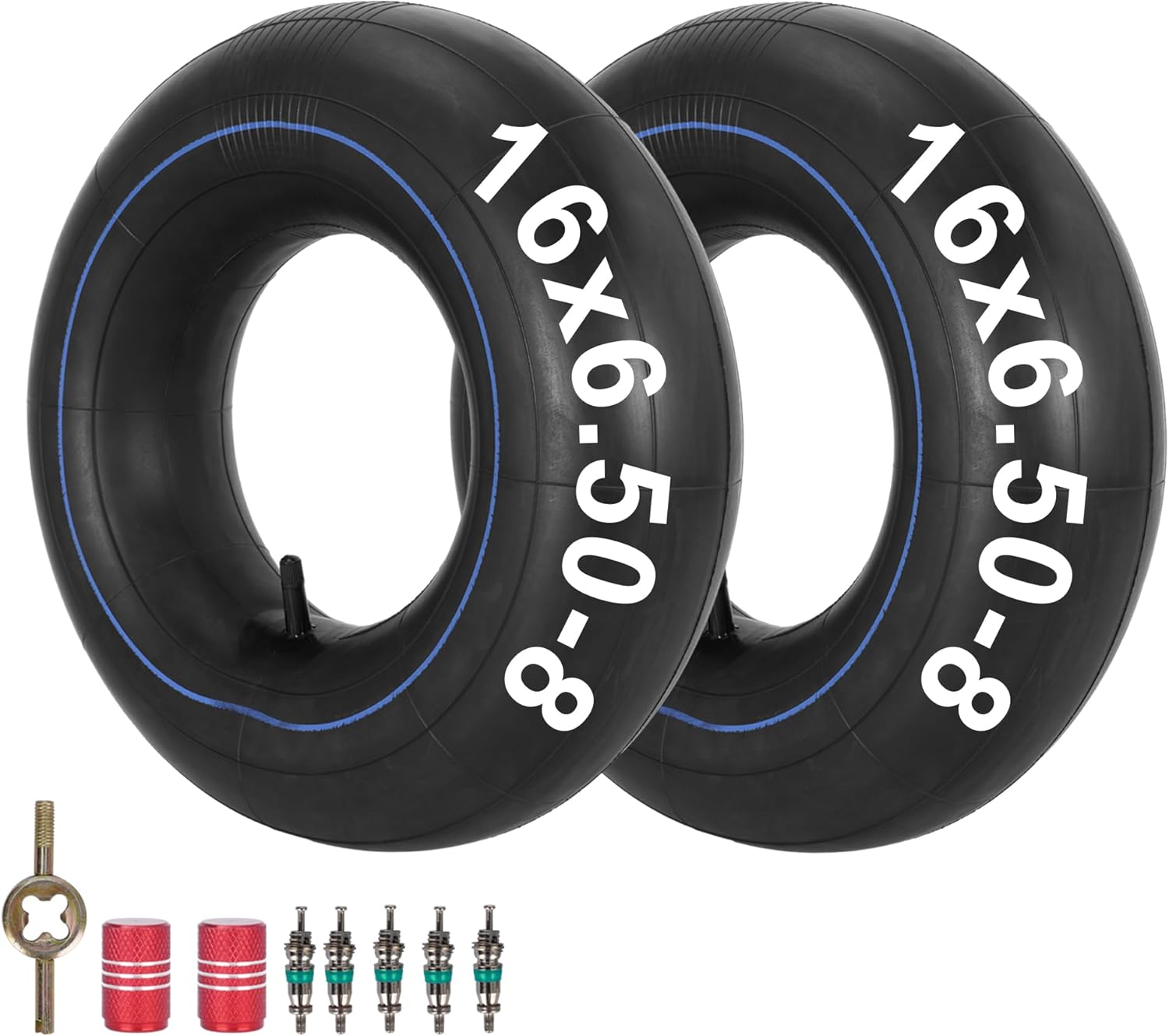 Amazon.com: RUTU 16x6.50/7.50-8 Inner Tube With TR-13 Straight Valve ...