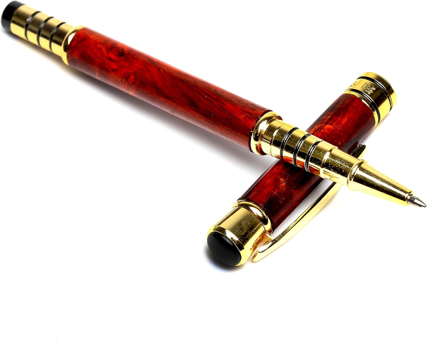 Amazon.com : QANDNASO Rosewood Pens Set Fountain Pen Fancy Ballpoint ...