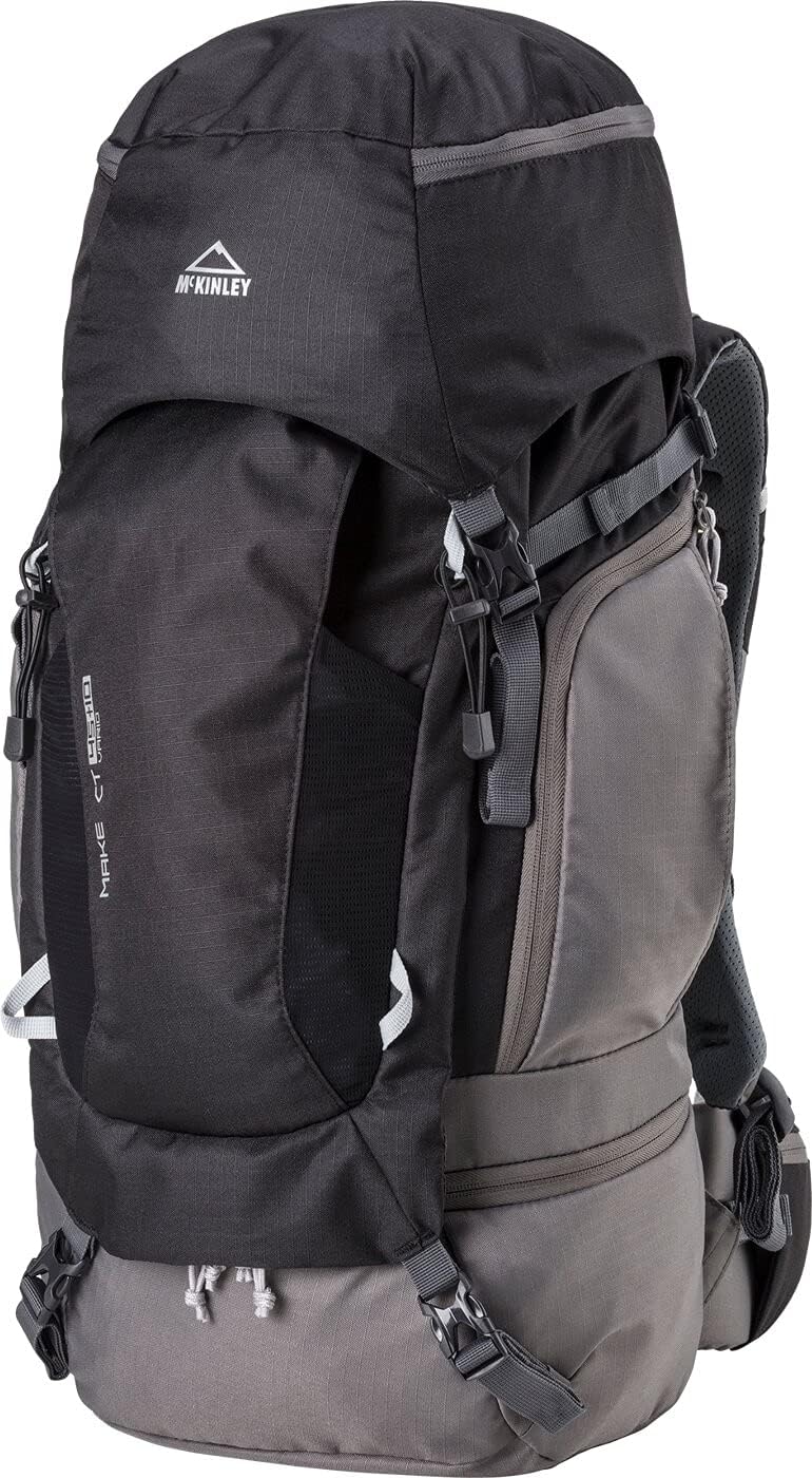 Amazon.com : McKinley Make CT 45+10 Vario Trek Backpack, Black/Greydark ...