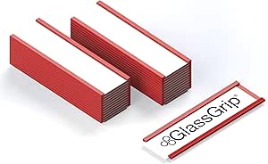 Amazon.com : Magnatag® 1" x 3" Red GlassGrip® Card and Label Holders ...
