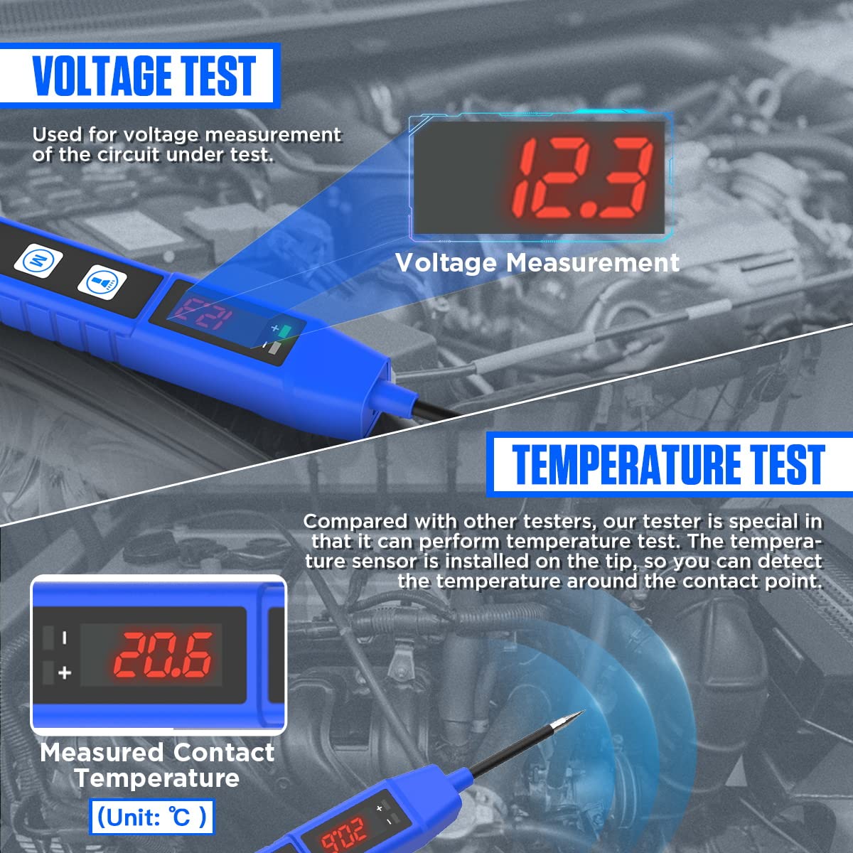 Snapklik.com : Power Circuit Probe Tester 9-30V DC Test Light ...