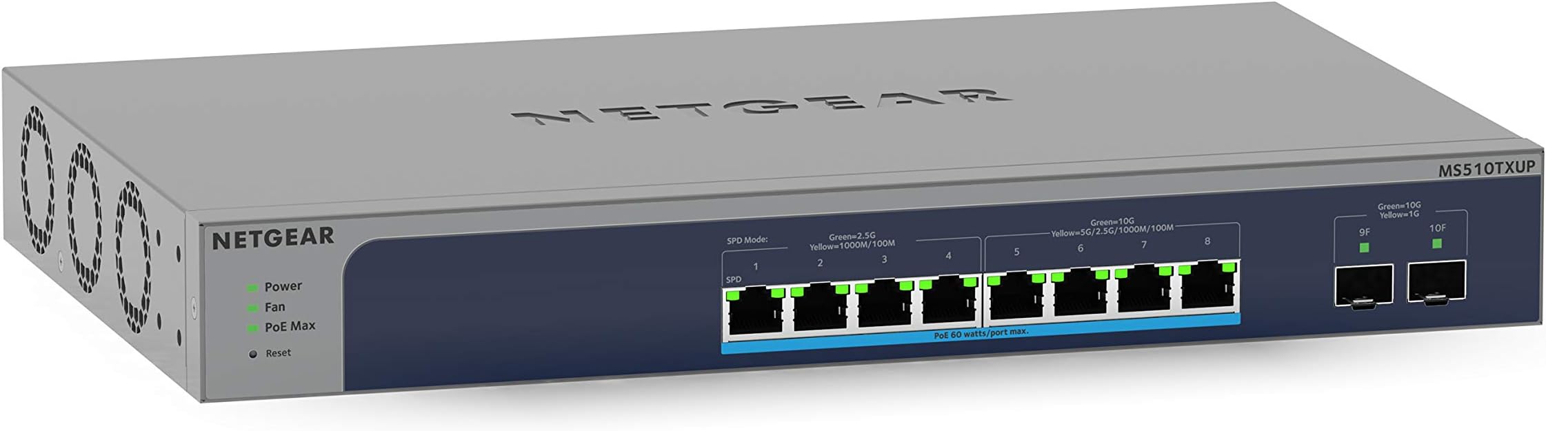 Amazon.com: NETGEAR 10-Port Ultra60 PoE 10G Multi-Gigabit Ethernet ...