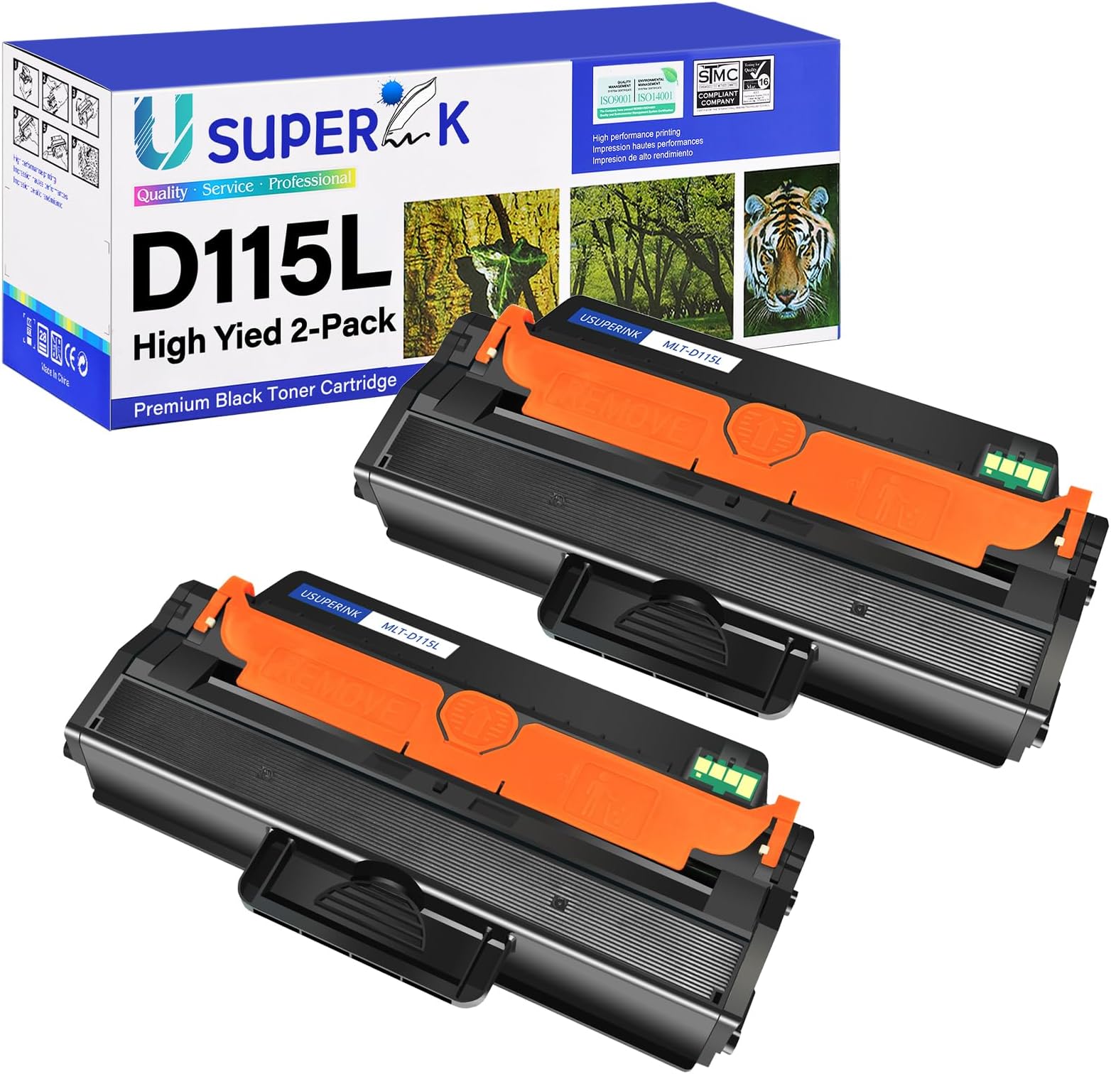 Amazon.com: SuperInk 2 Pack Premium High Yield Toner Cartridge Replacement Compatible for ...